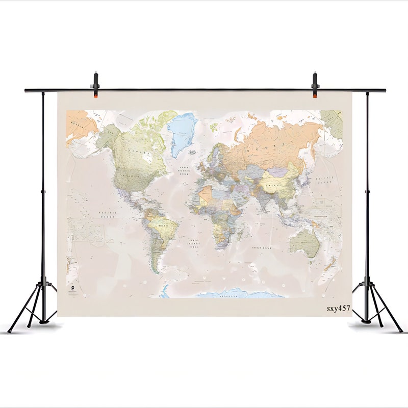 World Map Backdrop - Etsy