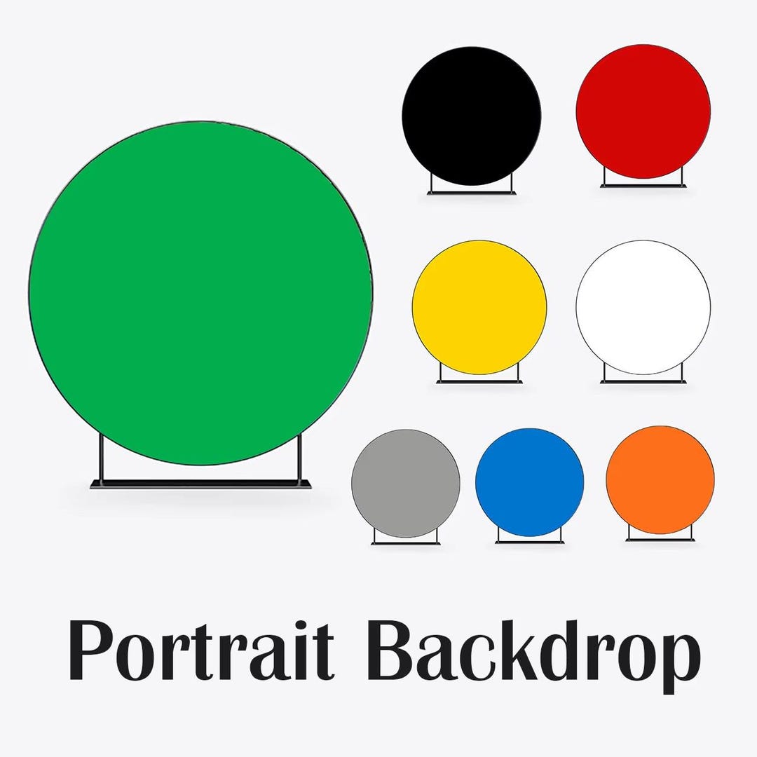 Portrait Round Photography Backdrop, Elastic Band Princess Photo ...