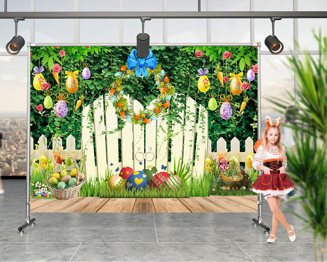 Easter Eggs Photography Festival Backdrop Colorful Egg Background ...
