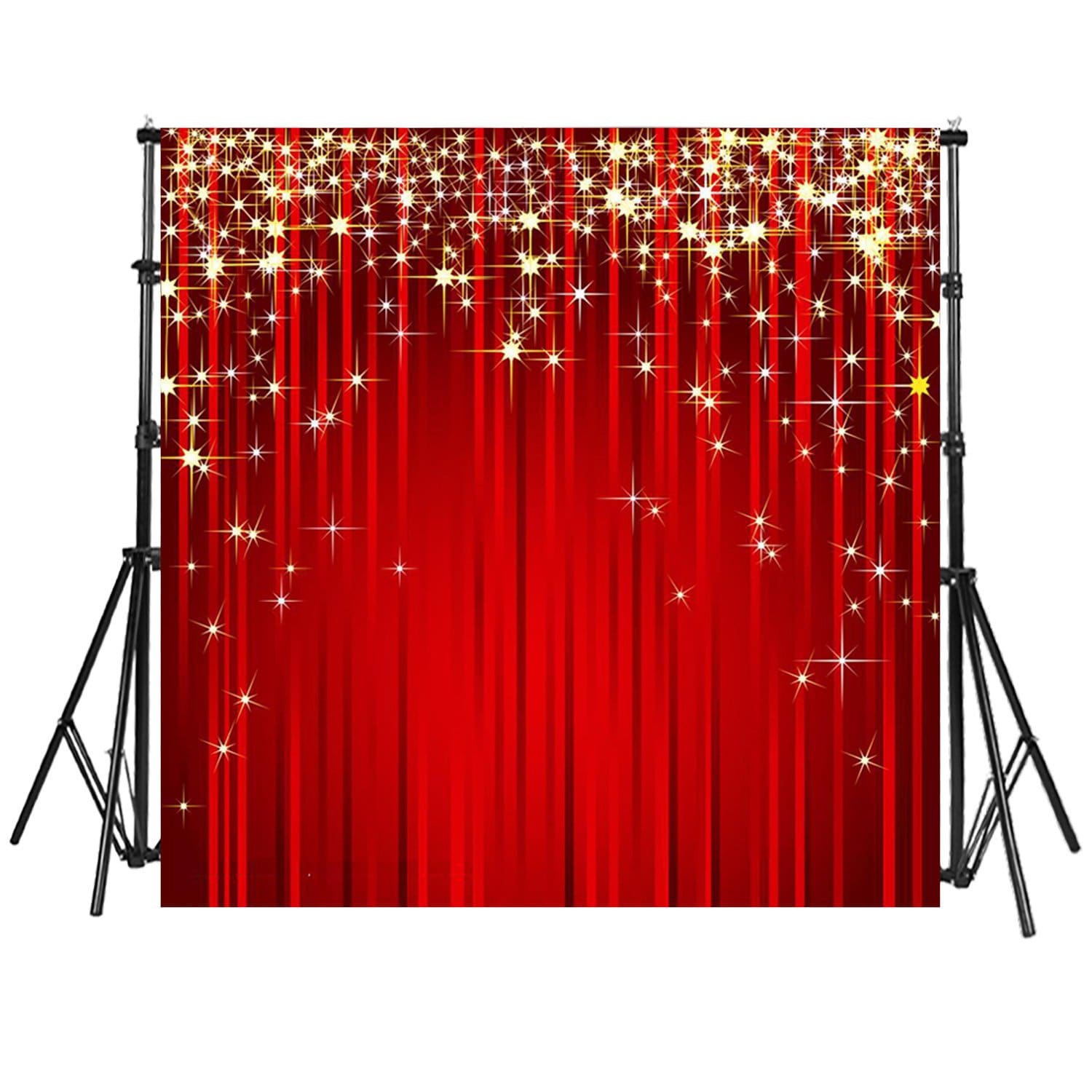 Red Glitter Backdrop Wall Photography Stars Background - Etsy