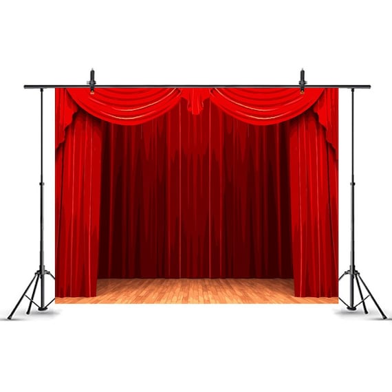 Sfondo Tenda Cinema Sfondo Con Tenda Da Teatro Nero Rosso E Podio