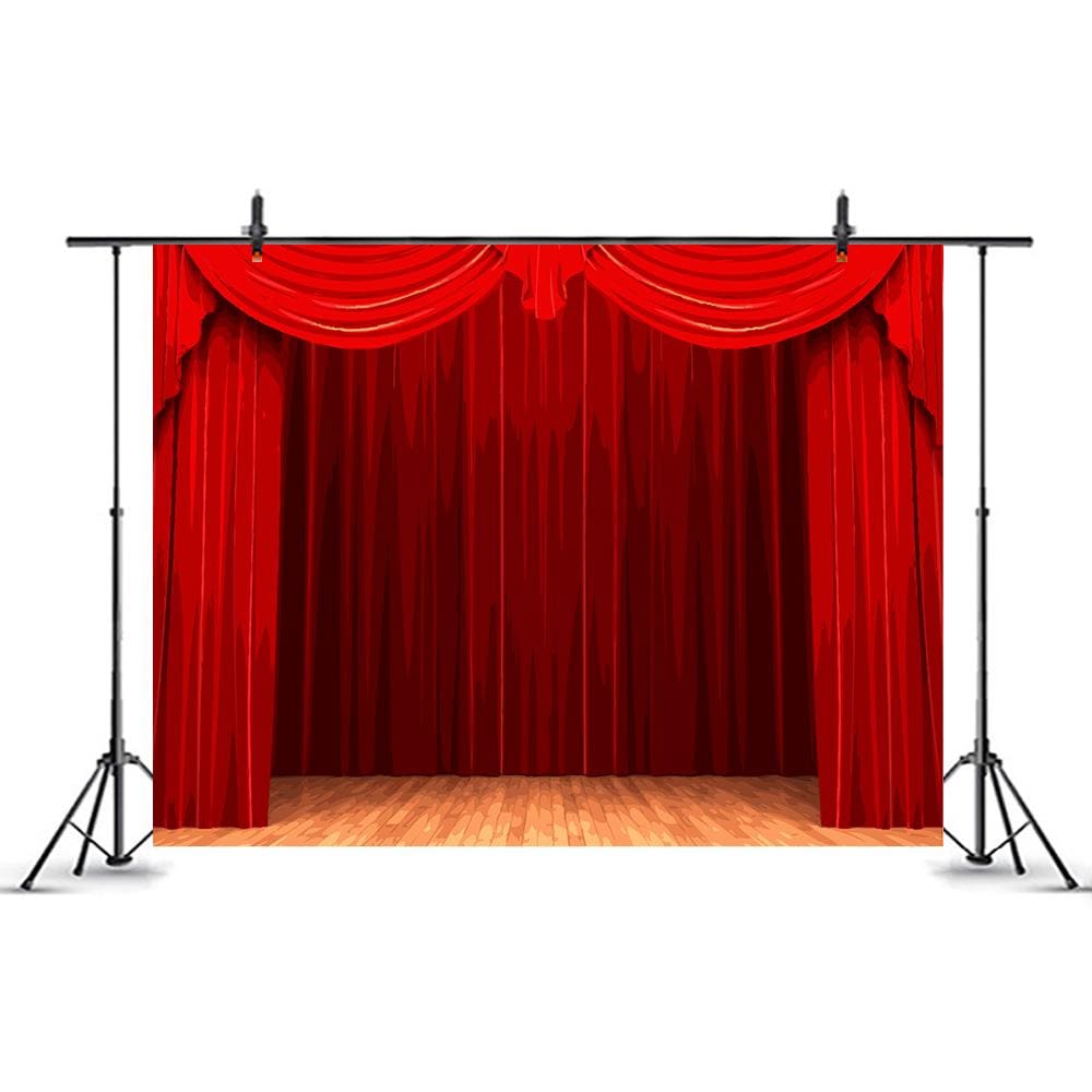 Red Curtain Background Theatre