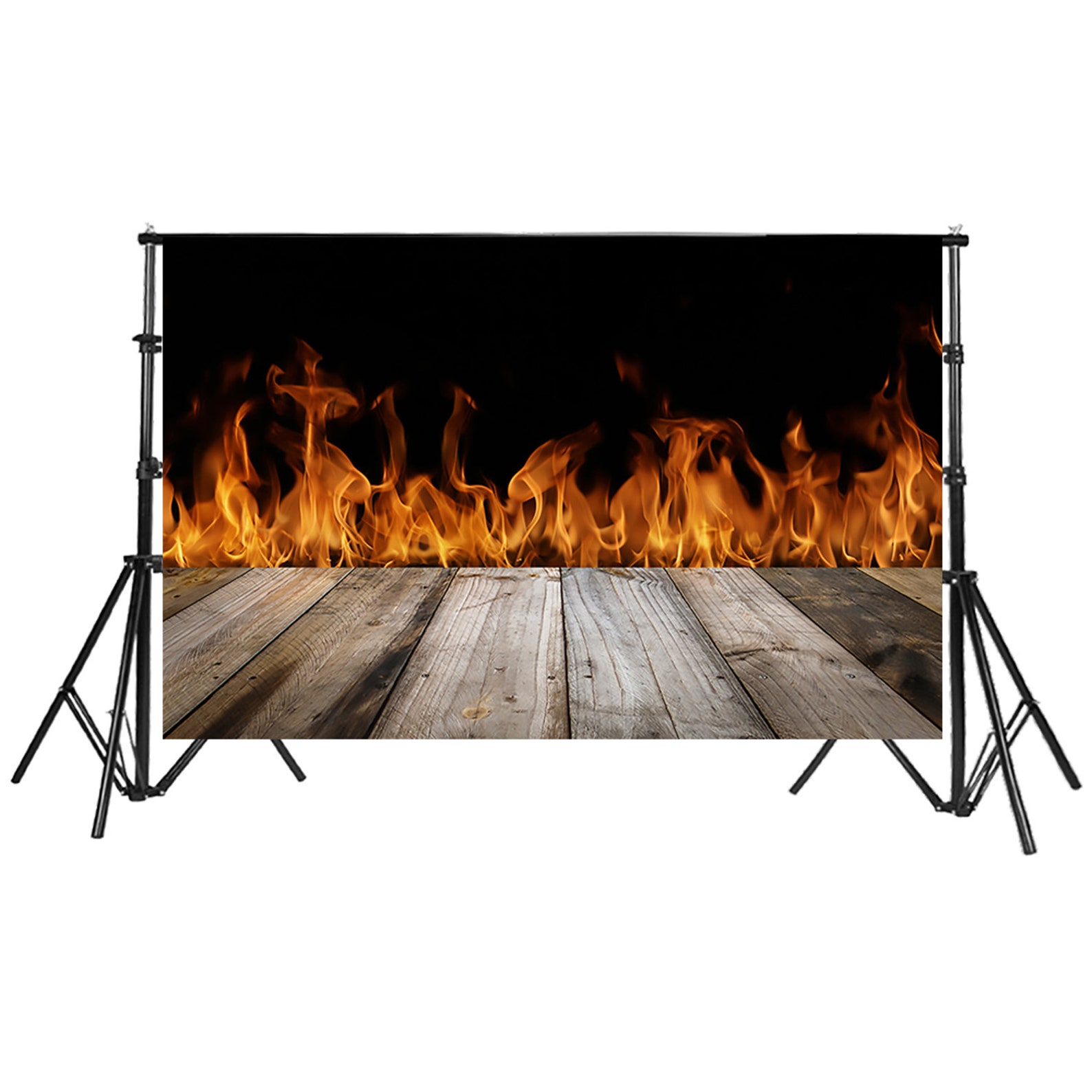 Fire Flames Black Background Wood Backdrop Wall Backdrops for - Etsy