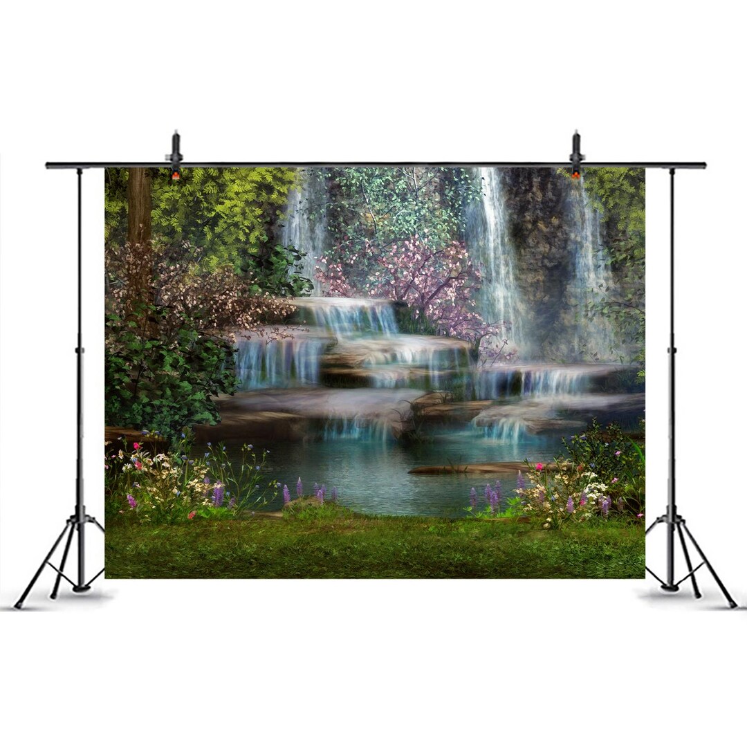 Waterfalls Backdrop for Photography Backdrops Wall Decoration Party ...