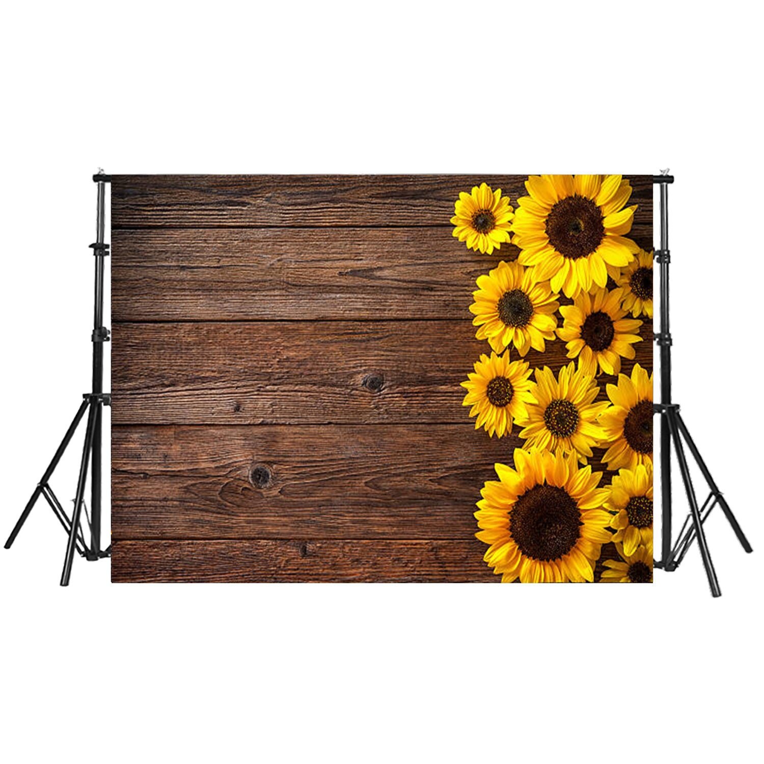 Sunflower Wood Backdrop for Photography Backdrops Birthday | Etsy