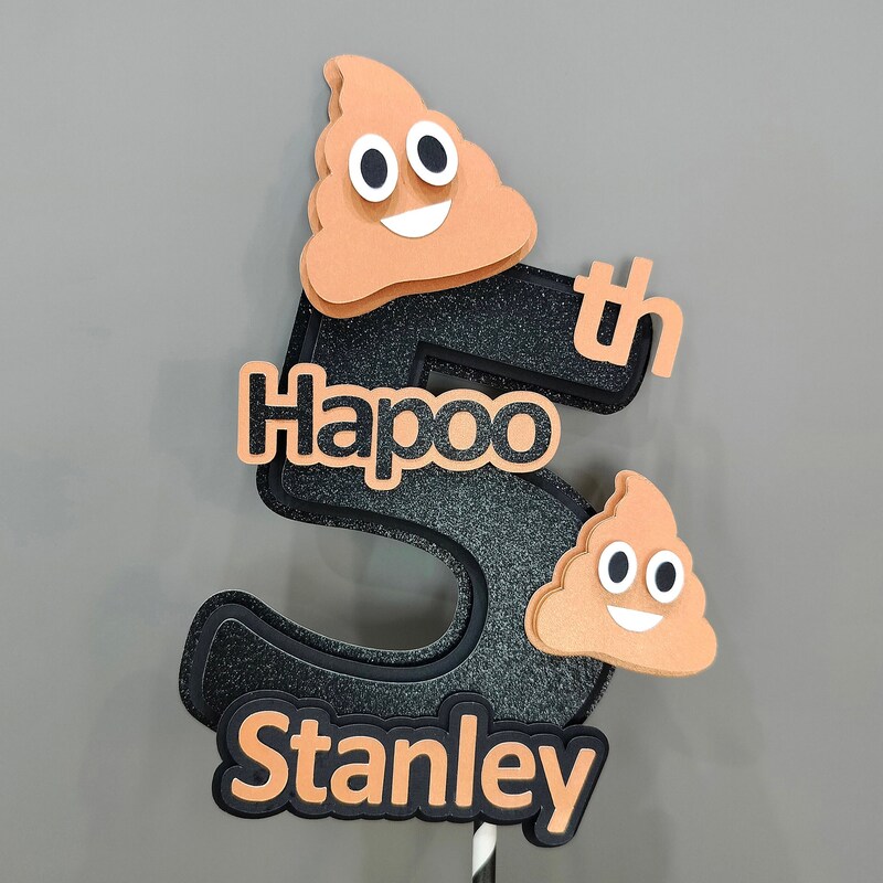 Poop Cake Toppers - Etsy