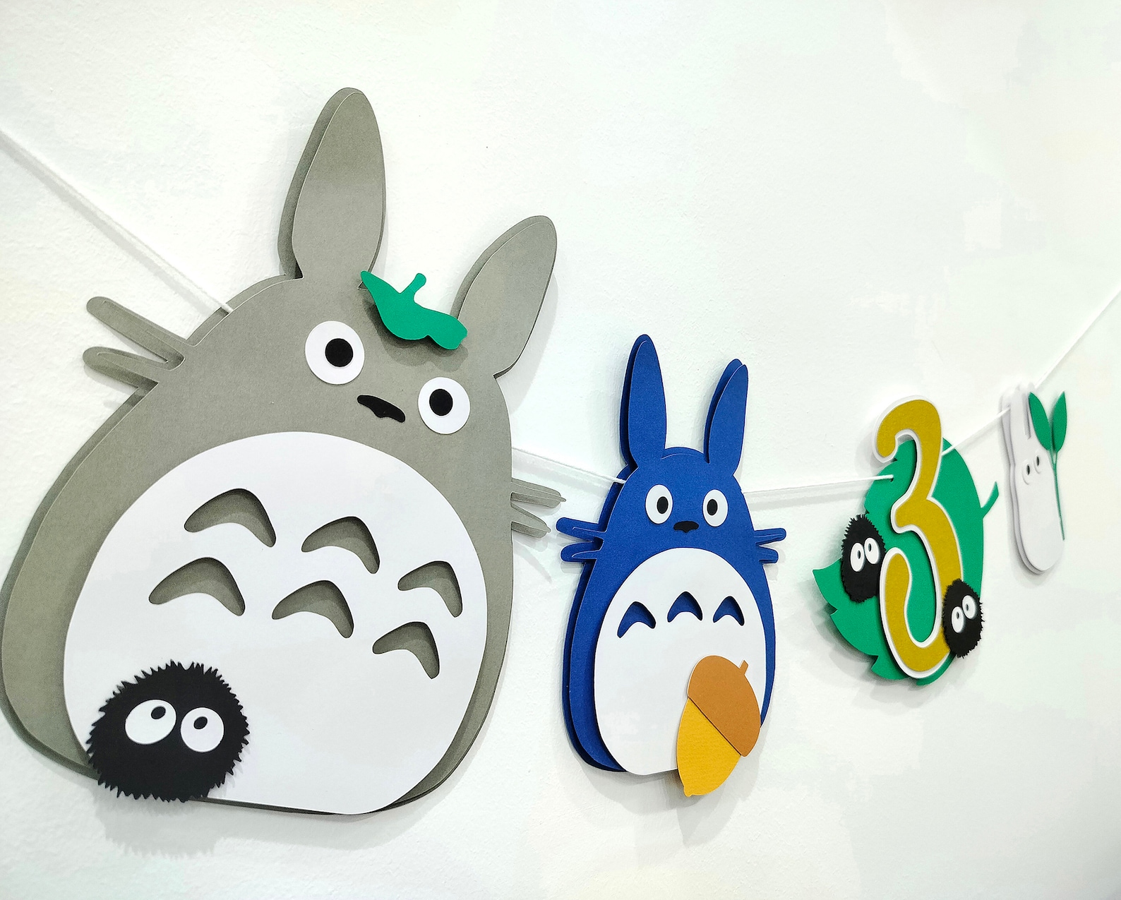 Tororo Birthday Party Decor. Forest Spirit Custom Name Totoro Cake ...