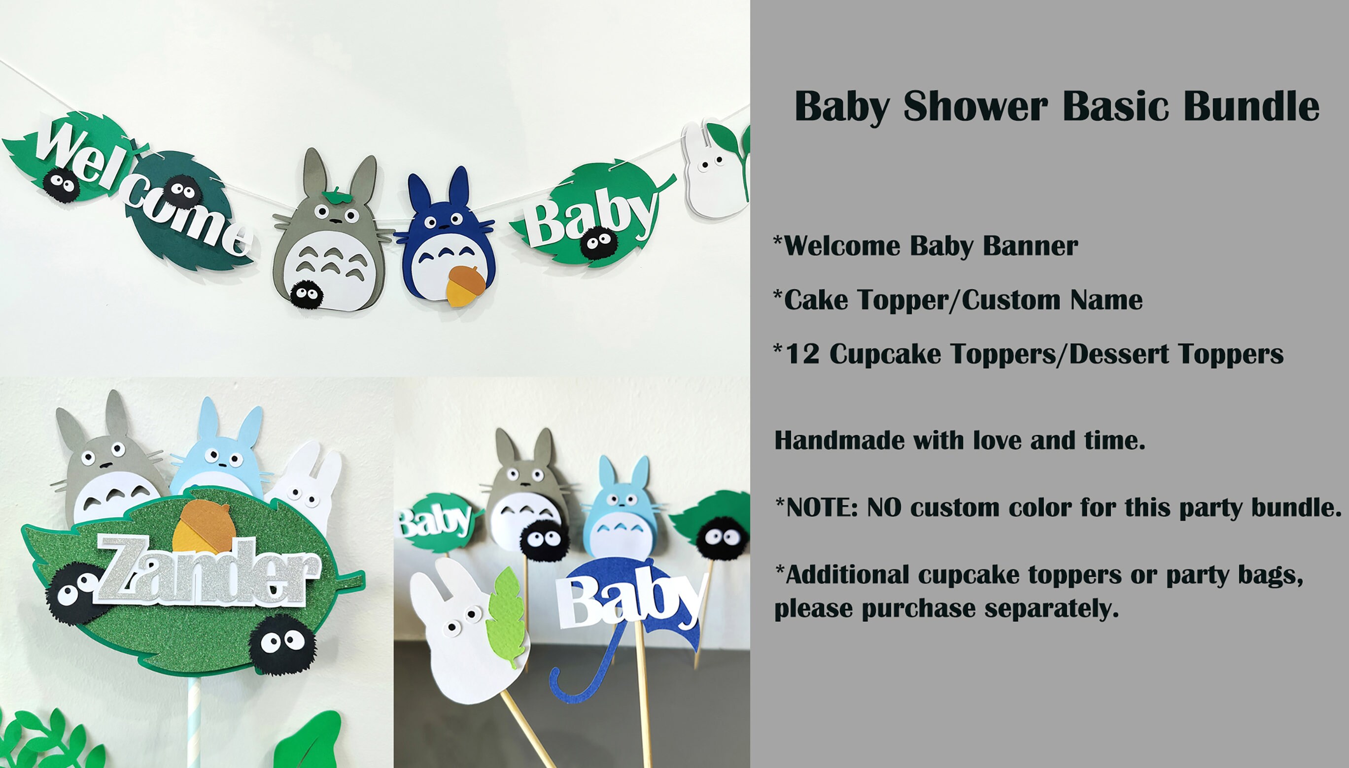 My Neighbor Totoro Inspired Baby Shower Decor Welcome Baby Banner ...