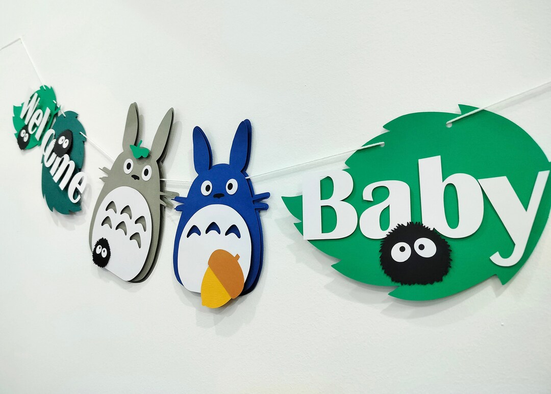 My Neighbor Totoro Inspired Baby Shower Decor Welcome Baby Banner ...