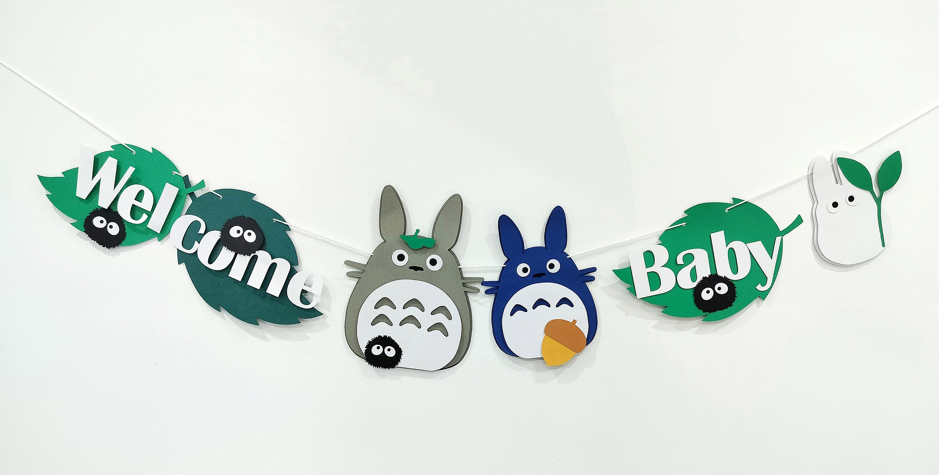 My Neighbor Totoro Inspired Baby Shower Decor Welcome Baby Banner ...