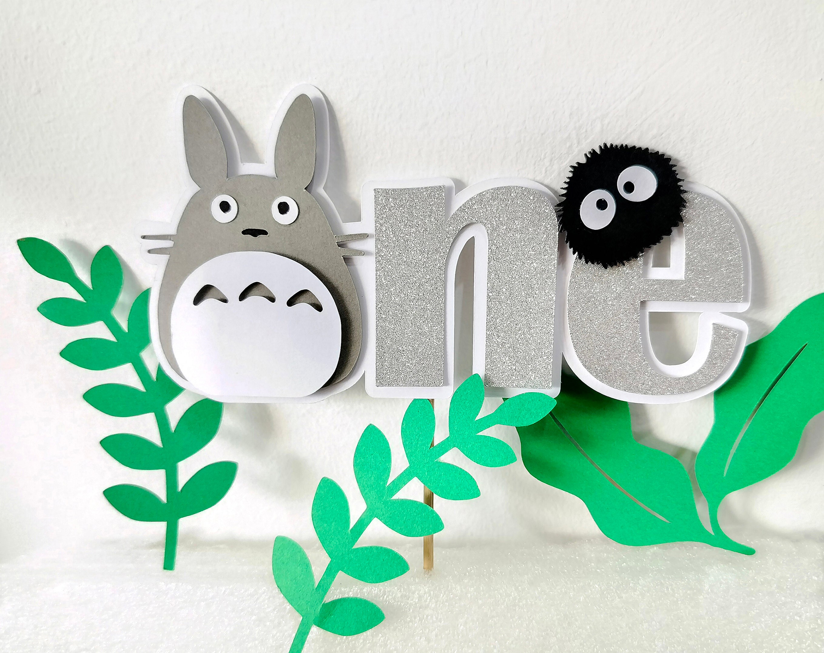 Tororo Birthday Party Decor. Forest Spirit Custom Name Totoro Cake ...