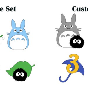 12 Pcs My Neighbor Tororo Party Decoration. Forest Spirit Totoro ...