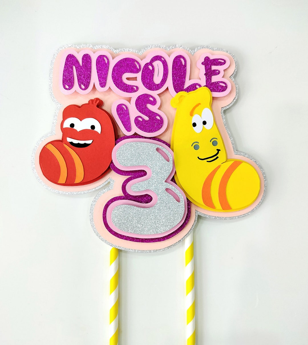 Larva Themed Birthday Party Decor. Personalized Kids Cartoon Large Cake ...