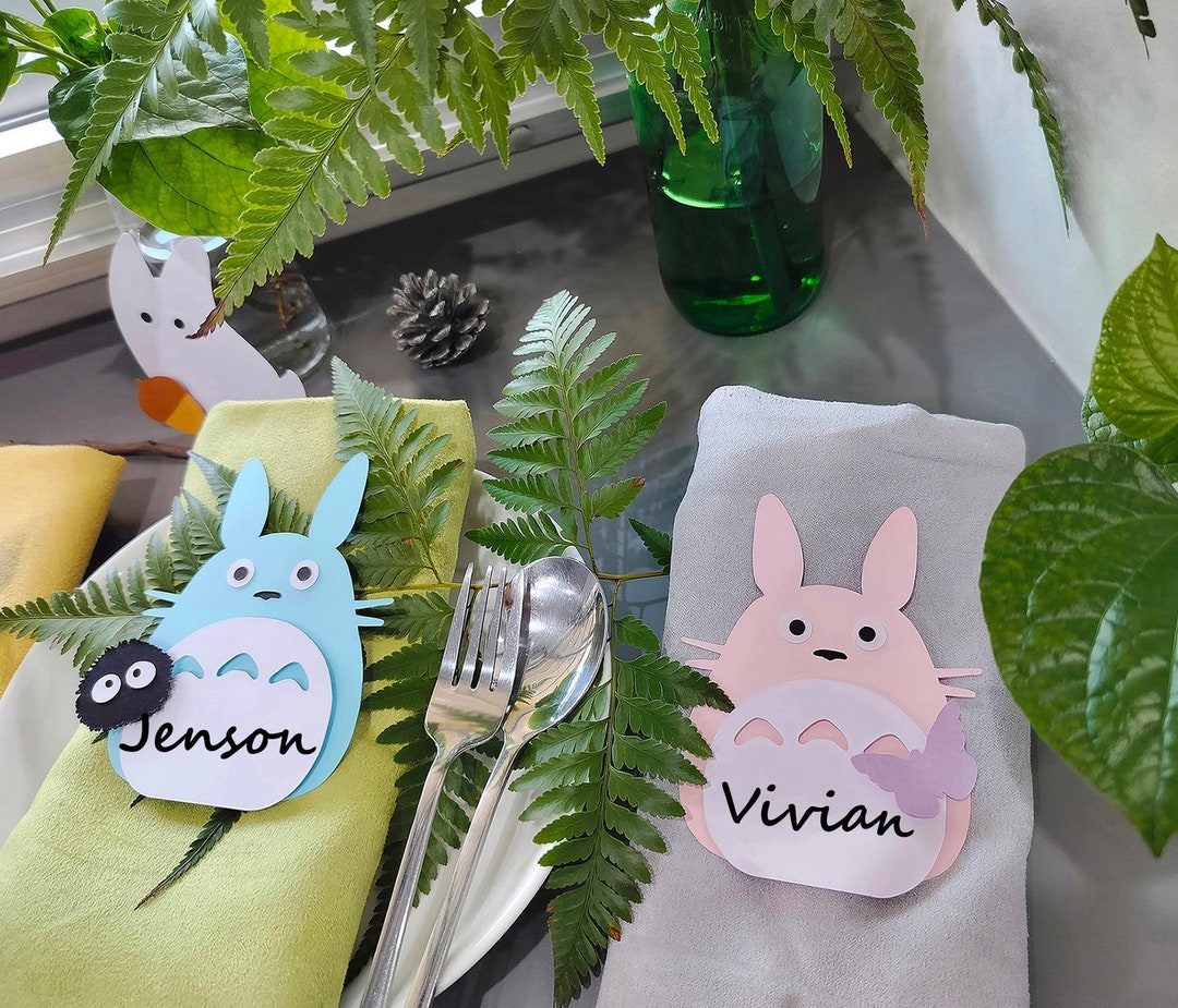 Tororo Inspired Party Supply Party Decors.totoro Birthday Place Cards ...