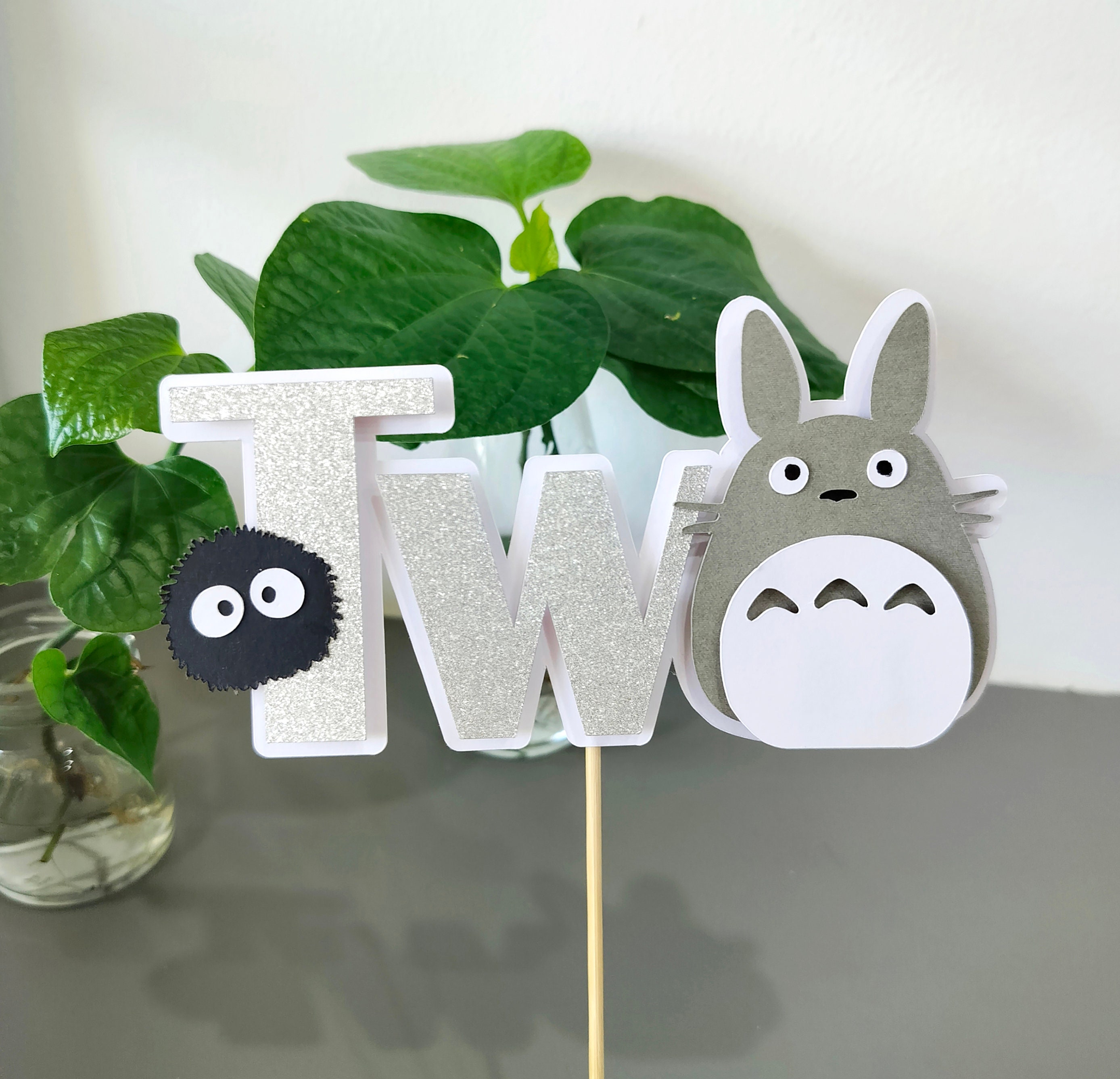 Tororo Birthday Party Decor. Forest Spirit Totoro Cake Topper Table ...