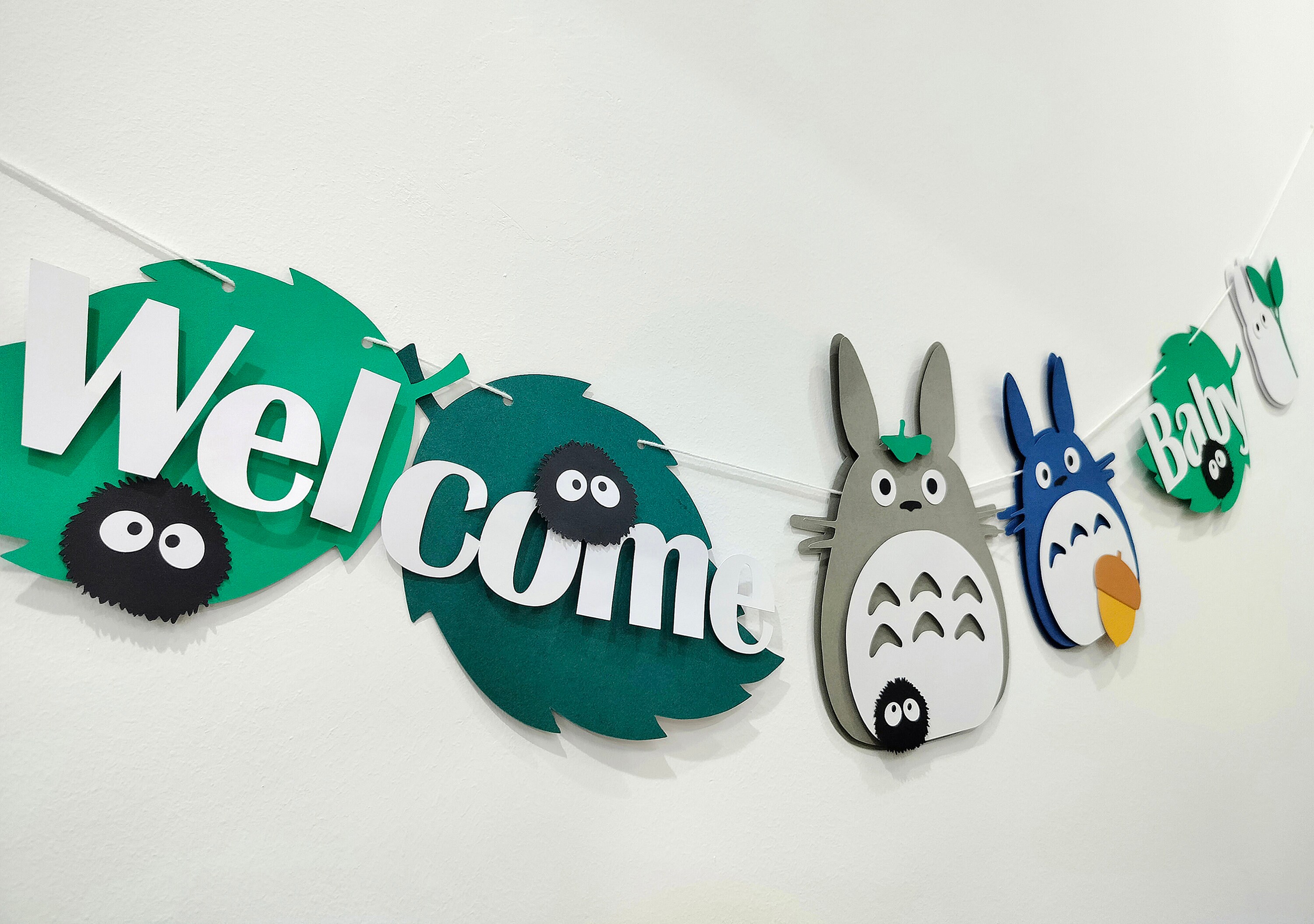 My Neighbor Totoro Inspired Baby Shower Decor Welcome Baby Banner ...