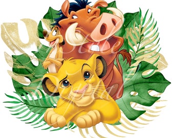 Lion King Watercolor Clipart - Etsy