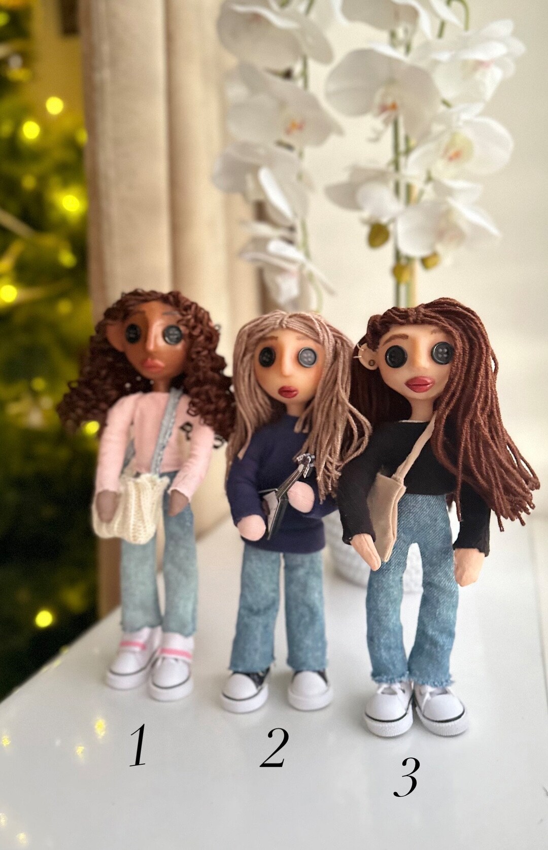 Coraline Hand Made Doll,coraline Doll,mini Me Doll,art Doll ...