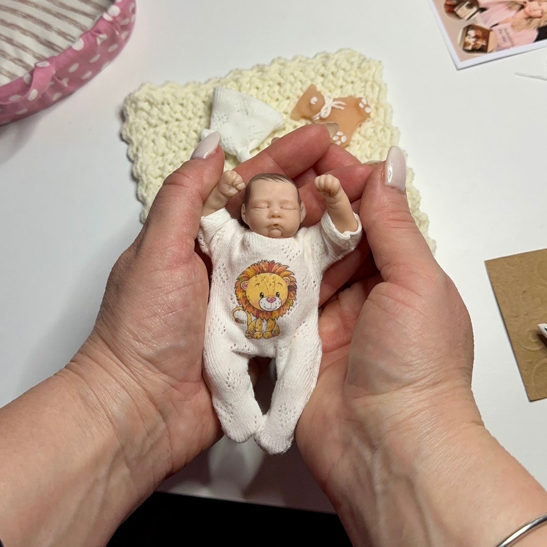 Art Mini Doll,ooak Baby,tiny Baby,ooak Doll Miniature,doll House ...