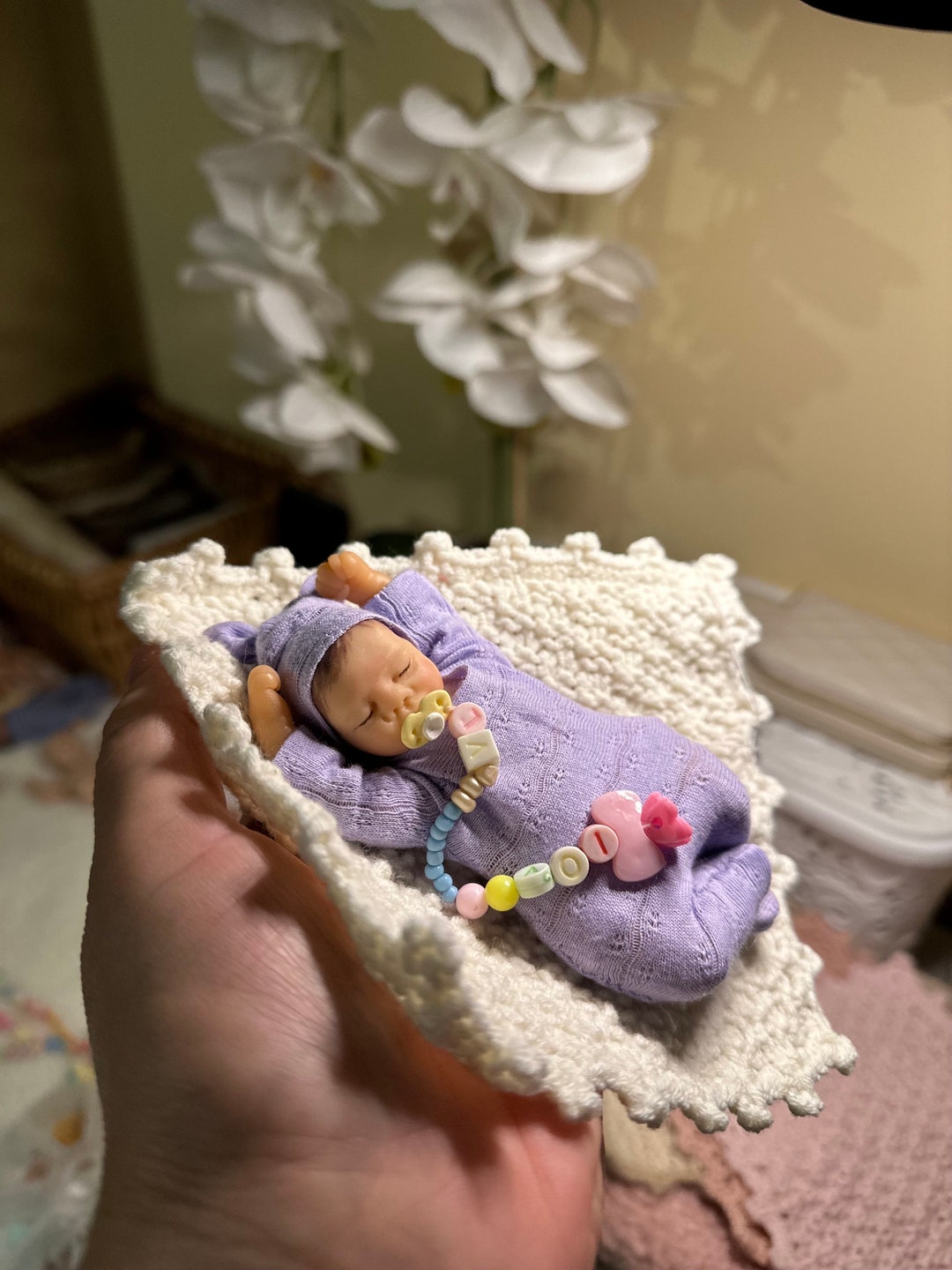 Art Mini Doll,ooak Baby,tiny Baby,ooak Doll Miniature,doll House ...