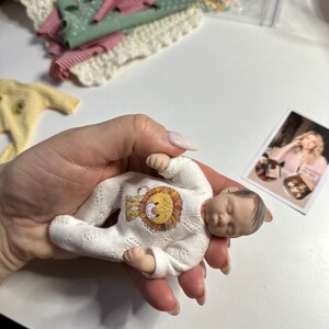 Art Mini Doll,ooak Baby,tiny Baby,ooak Doll Miniature,doll House ...