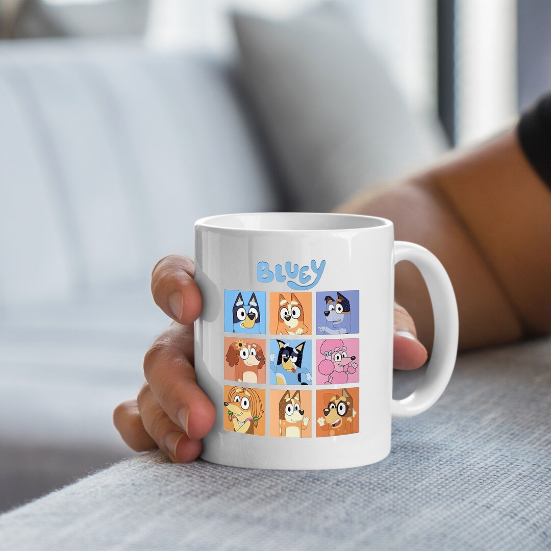 Bluey Mug, Custom Bluey Family Mug, Bluey Birthday Mug, Bluey Coffee ...