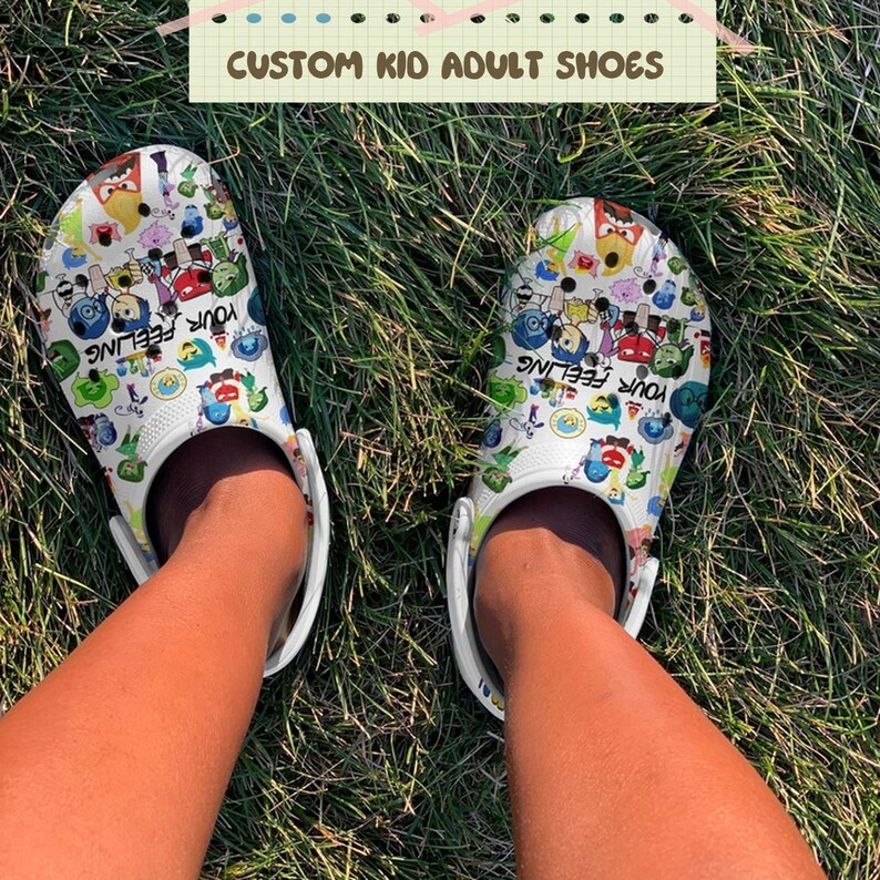 Inside Out 2 Shoes, Inside Out 2 Sandals, Custom Inside Out 2 Cartoon ...
