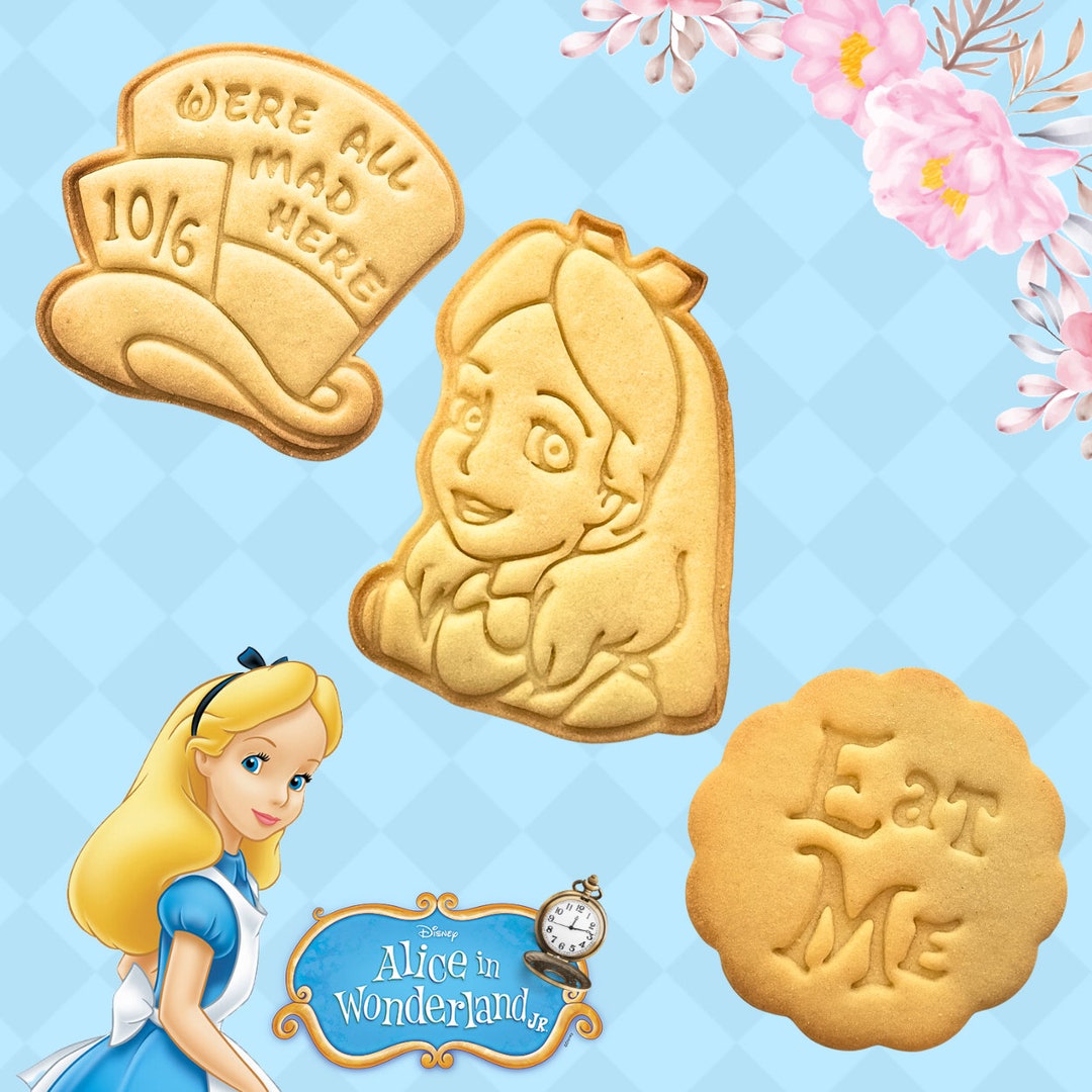Alice in Wonderland Cookie Cutters Cookie Stamp Cookie Cutter Alice in ...