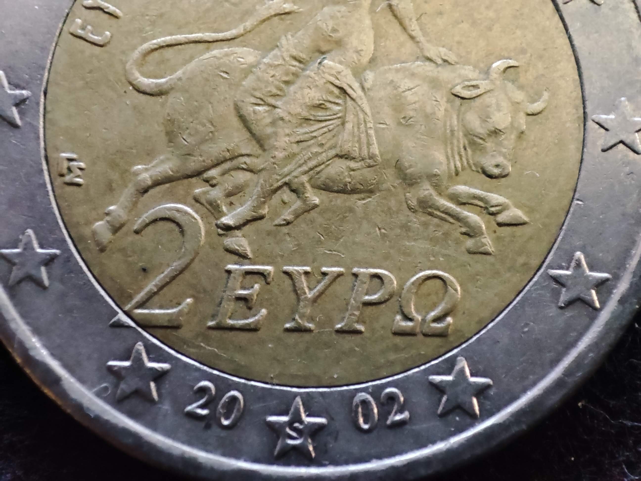 Moneda rara, moneda de 2 euros de 2002 con S en estrella y error de ...