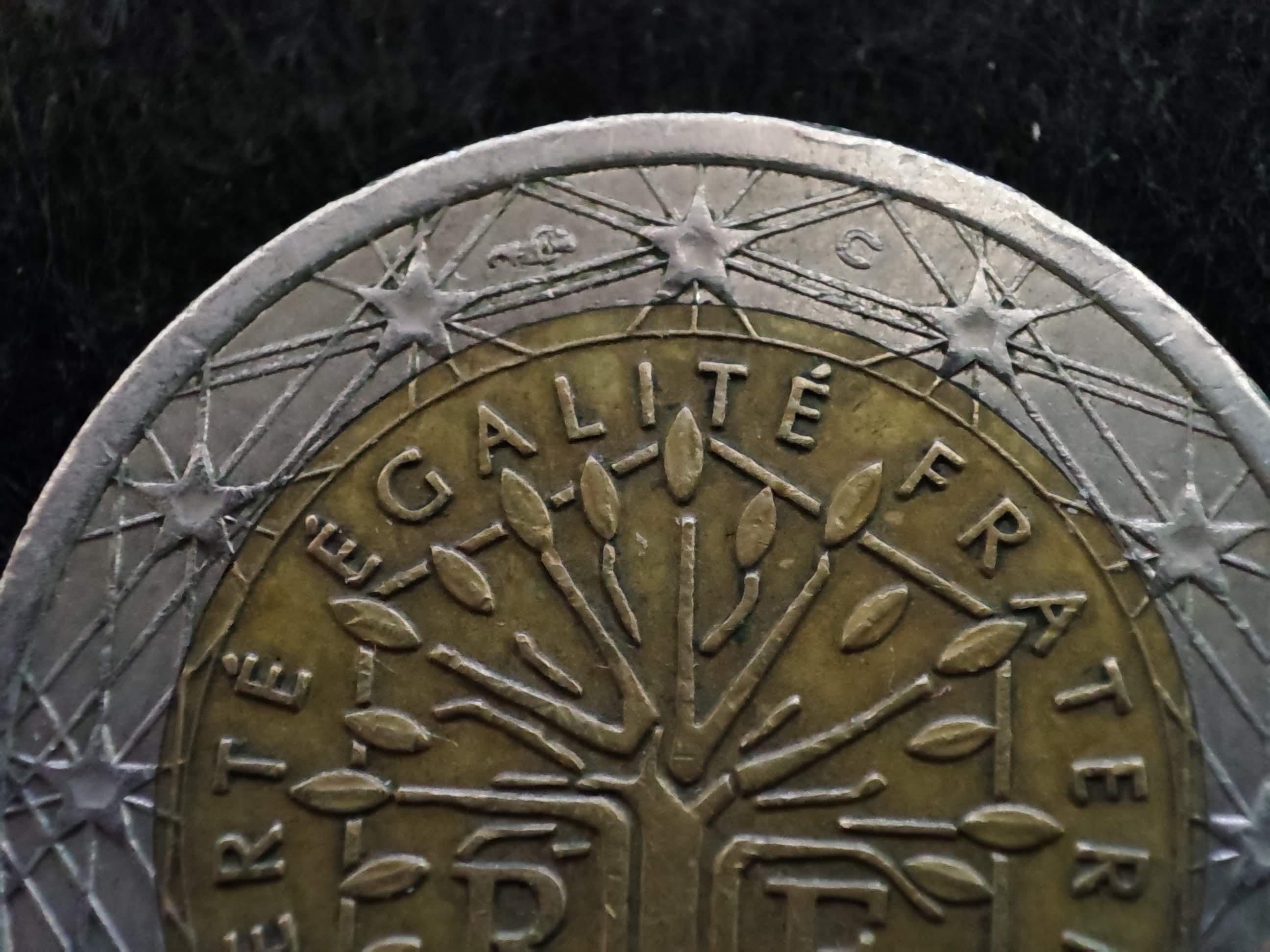 Seltene Münze, 2 Euro Münze 2001 Frankreich, Französische 2001 Euro ...