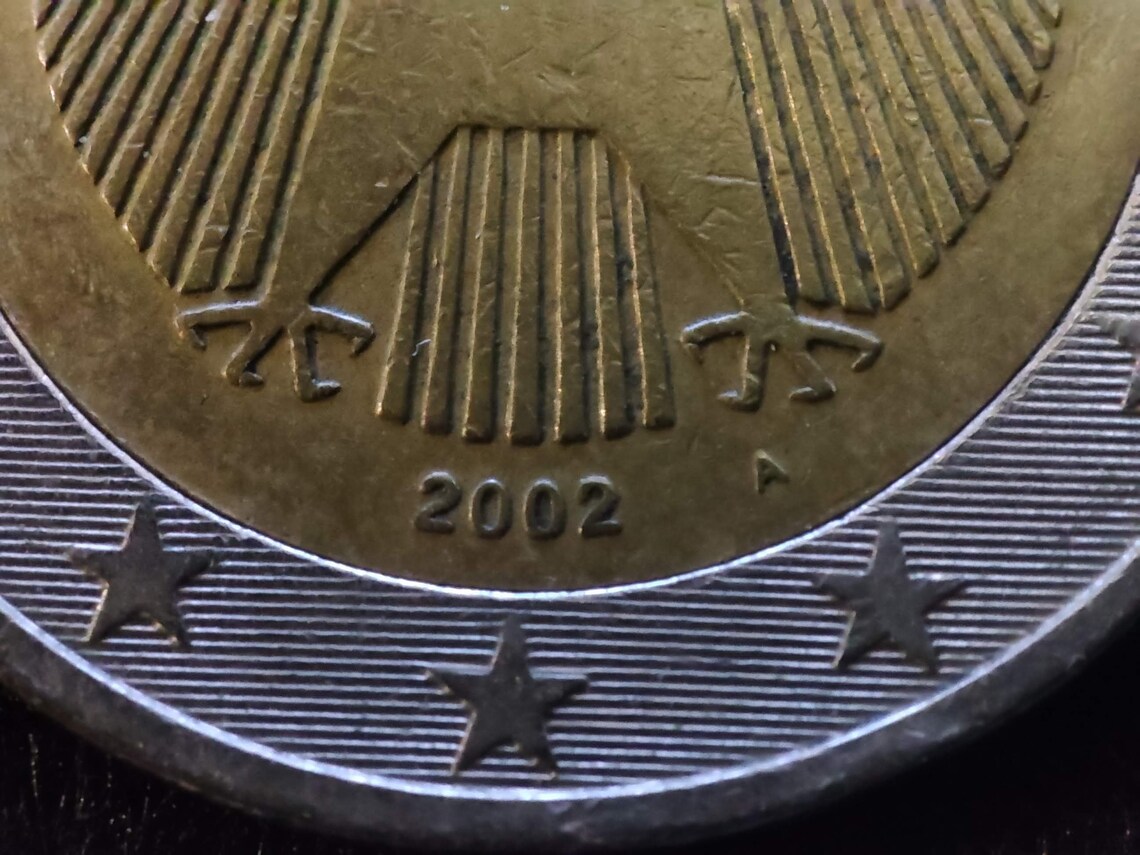 Rare Coin, 2 Euro Coin 2002 Germany A, Germany 2002 Euro Coin With Mint ...