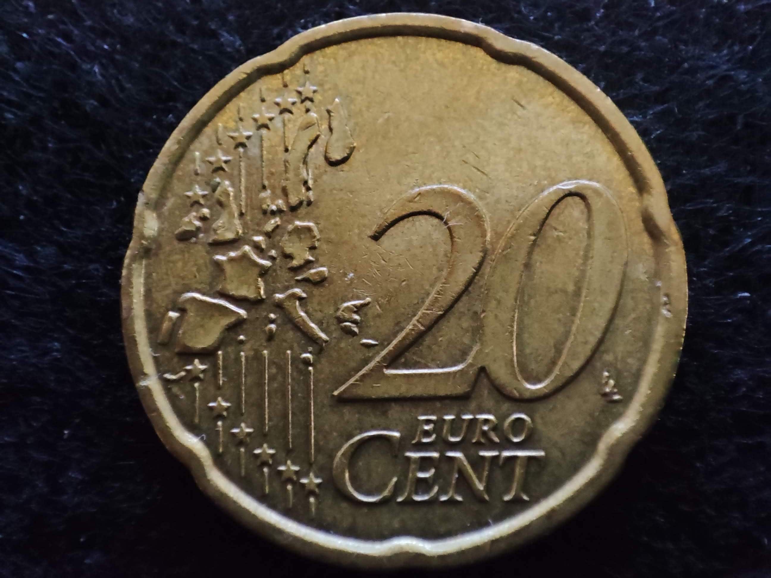 Moneta rara, moneta da 20 centesimi 2002 J Germania, Germania 2002 ...