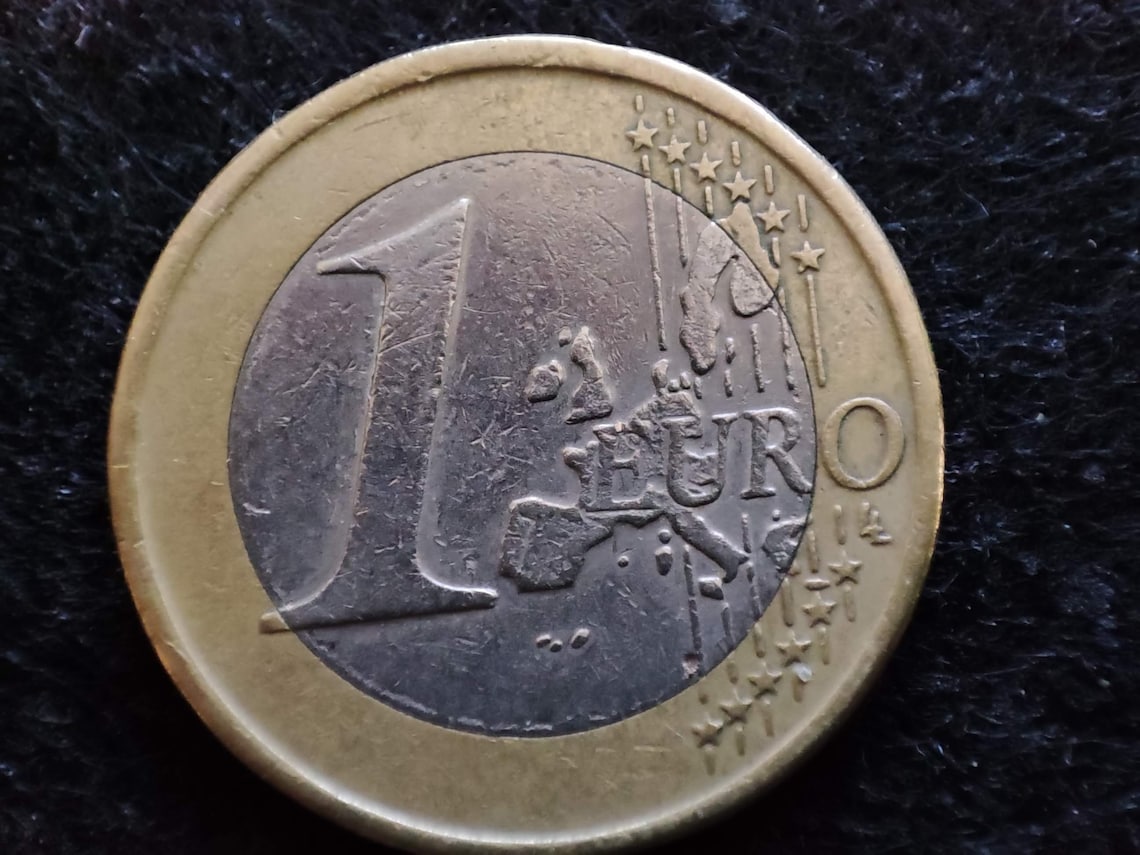 Pièce rare, pièce de 1 euro 2002 avec S en étoile et erreur de menthe ...