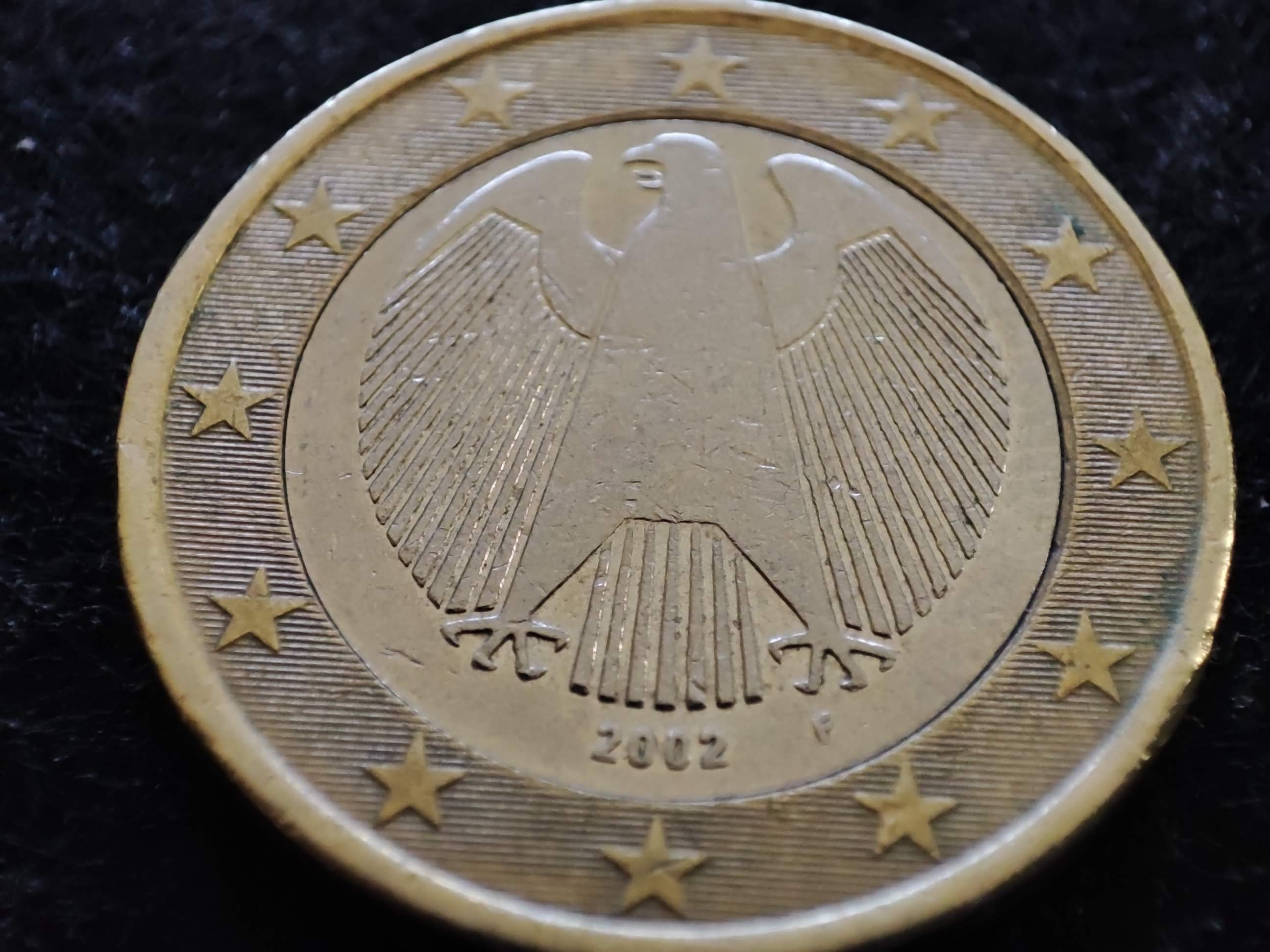 Rare Coin, 1 Euro Coin 2002 Germany F, 2002 Germany Coin, German 2002 ...