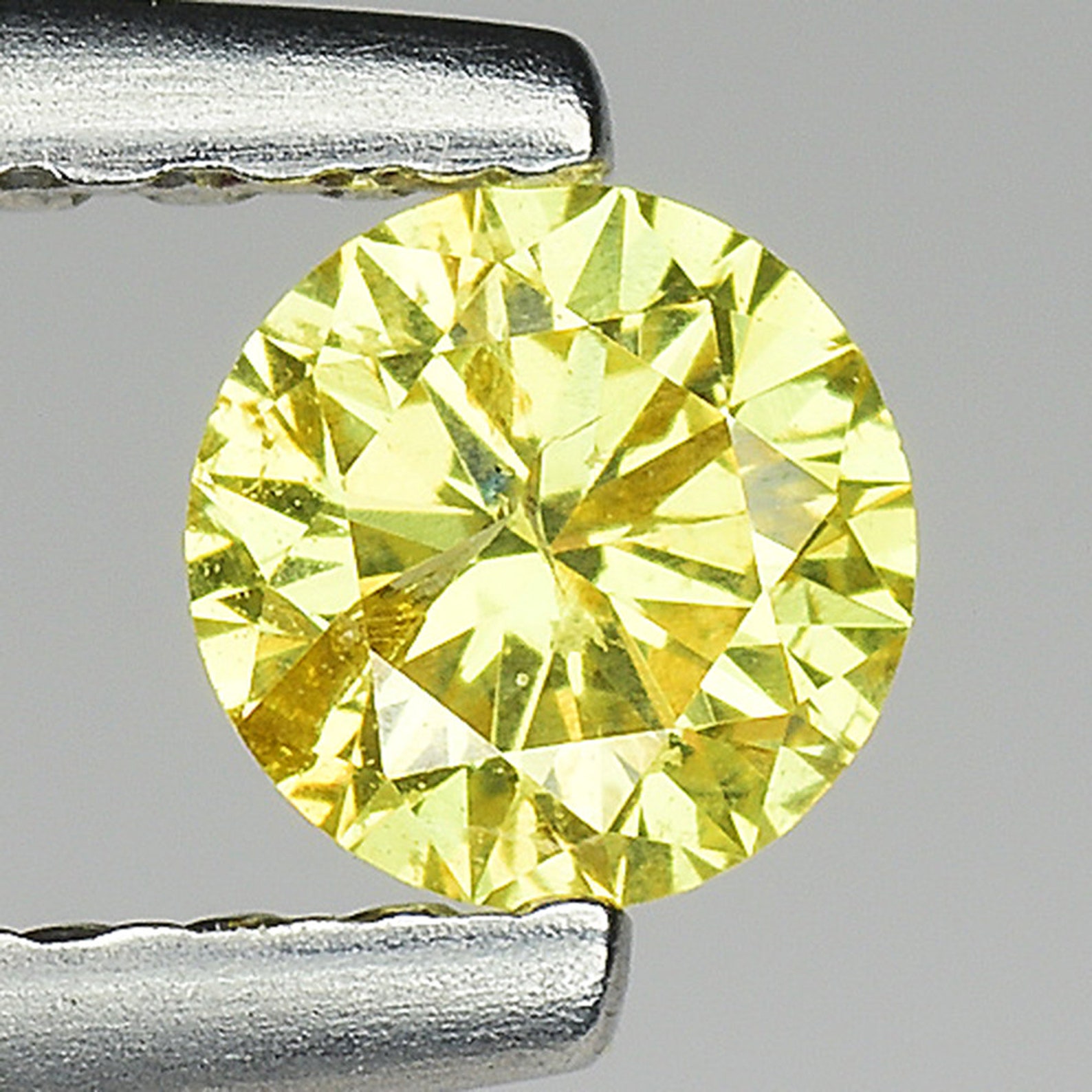 0.20cts 3.7mm Amarillo Claro Diamante Natural Suelto VER | Etsy