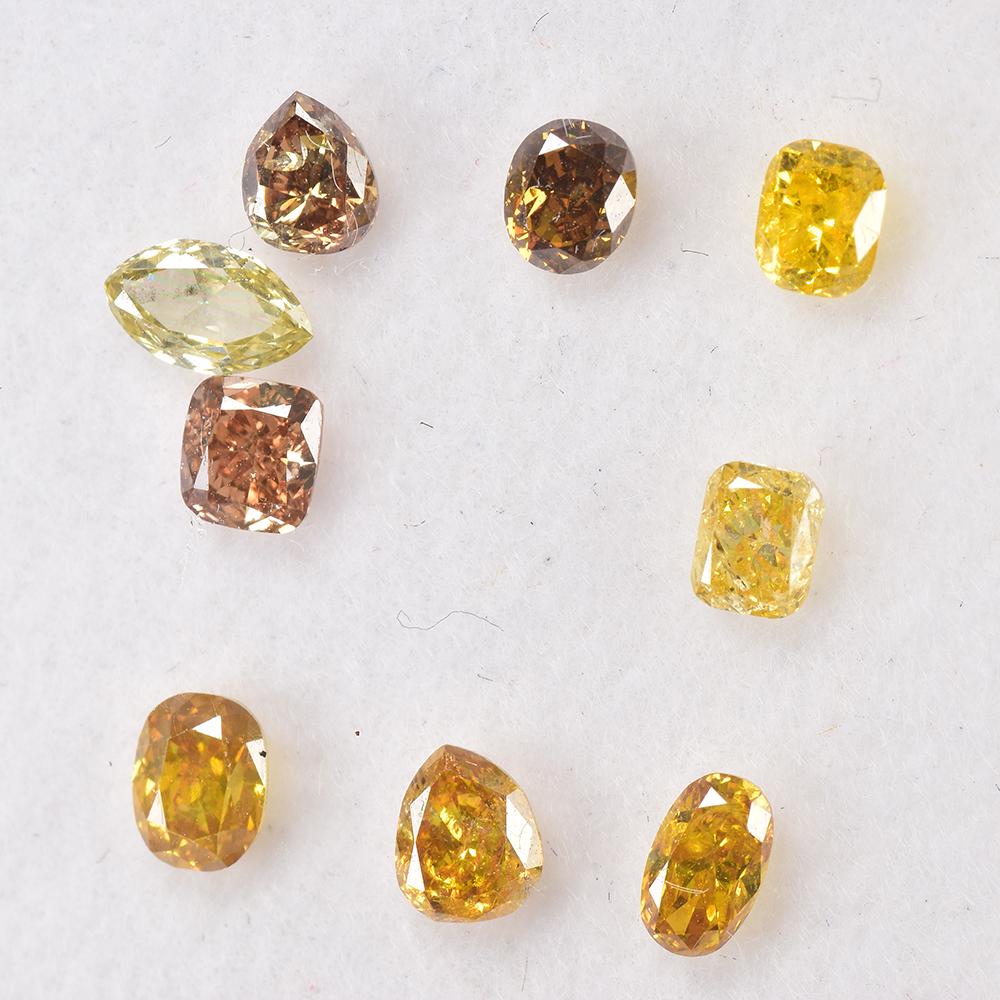 1.45cts Fancy Colors Mix Shapes Natural Loose Diamonds Lot "see Video ...