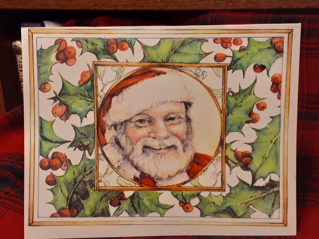 Jolly Old Saint Nick Christmas Cards - Etsy