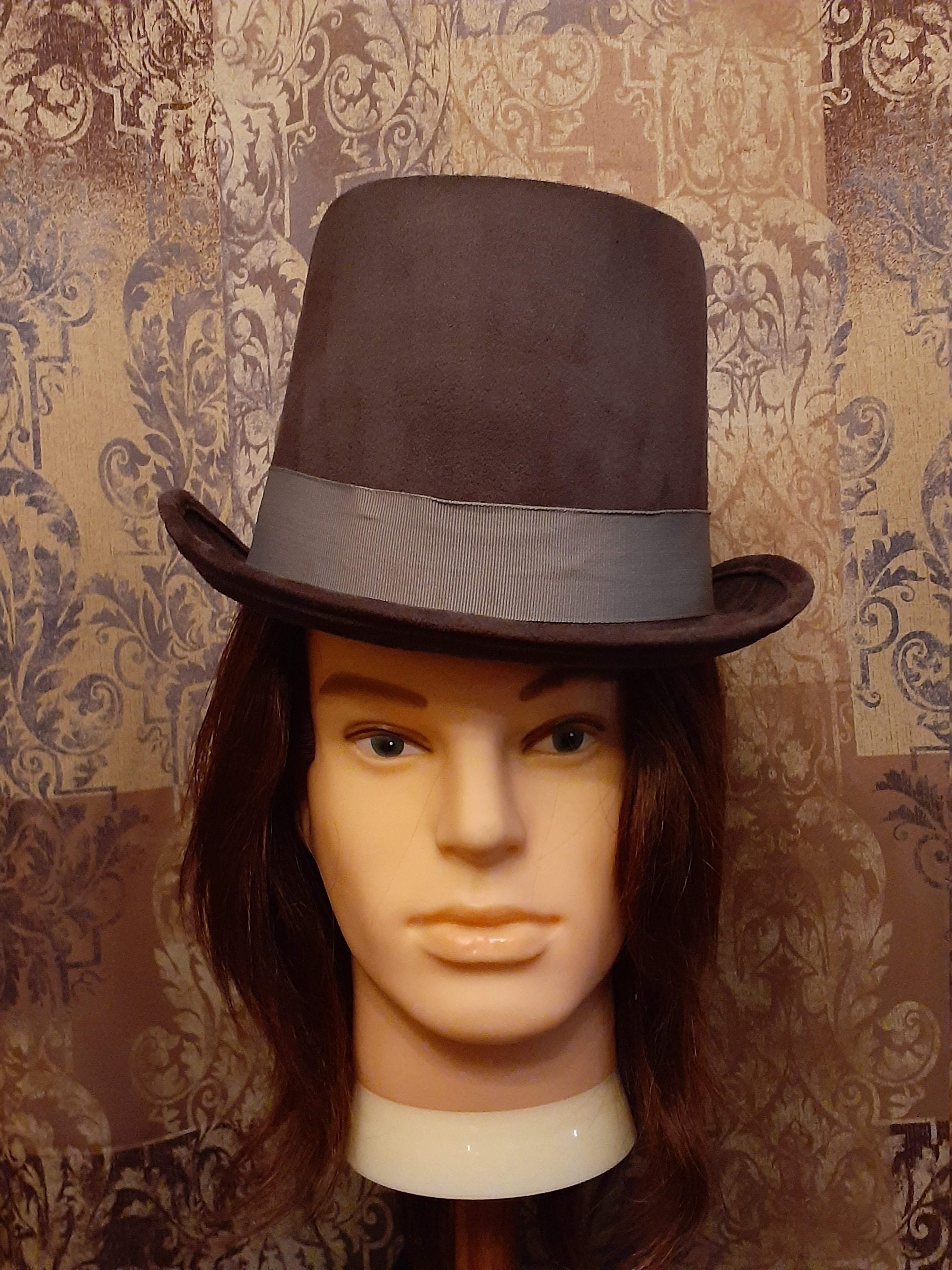 Men's Coachman Top Hat in Gray - Etsy