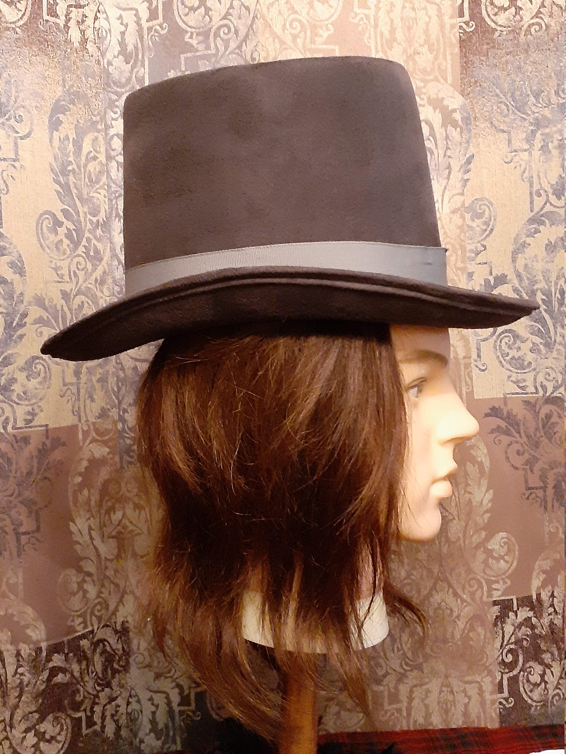 Men's Coachman Top Hat in Gray - Etsy