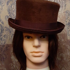 Men's John Bull Top Hat in Brown - Etsy