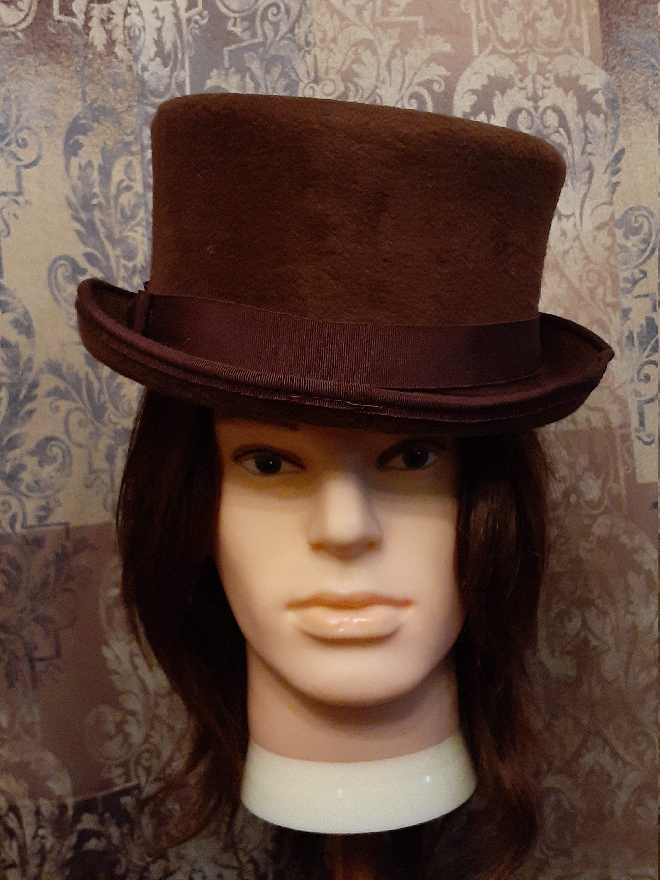 Men's John Bull Top Hat in Brown - Etsy