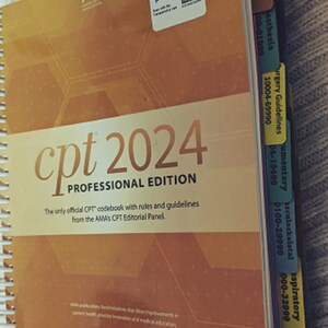 Book Tabs- CPT 2024 Book - Etsy