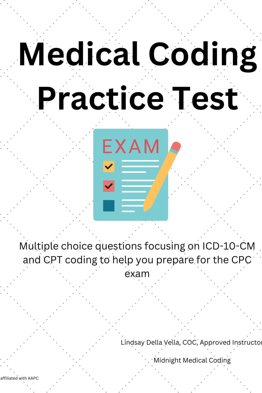 Medical Coding Practice Test Etsy