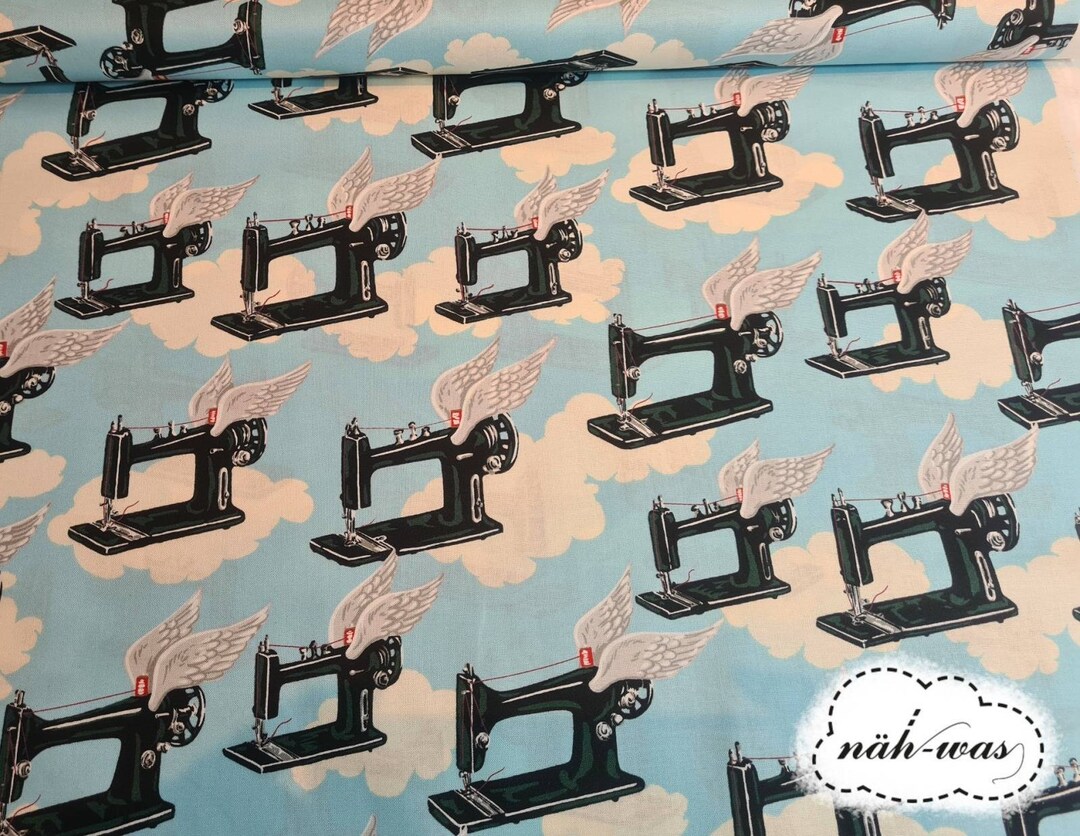 Alexander Henry Flying Sewingmashines Sewing Machines - Etsy