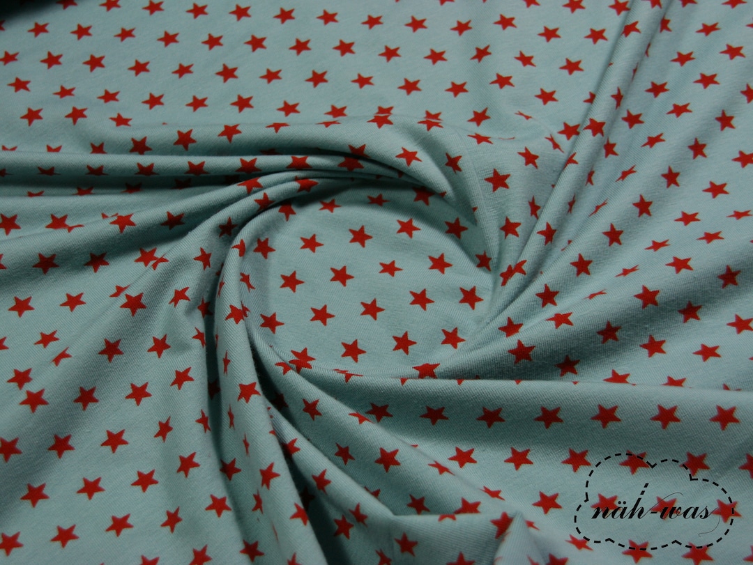 Starlet Jersey Fabric Stars Stars - Etsy