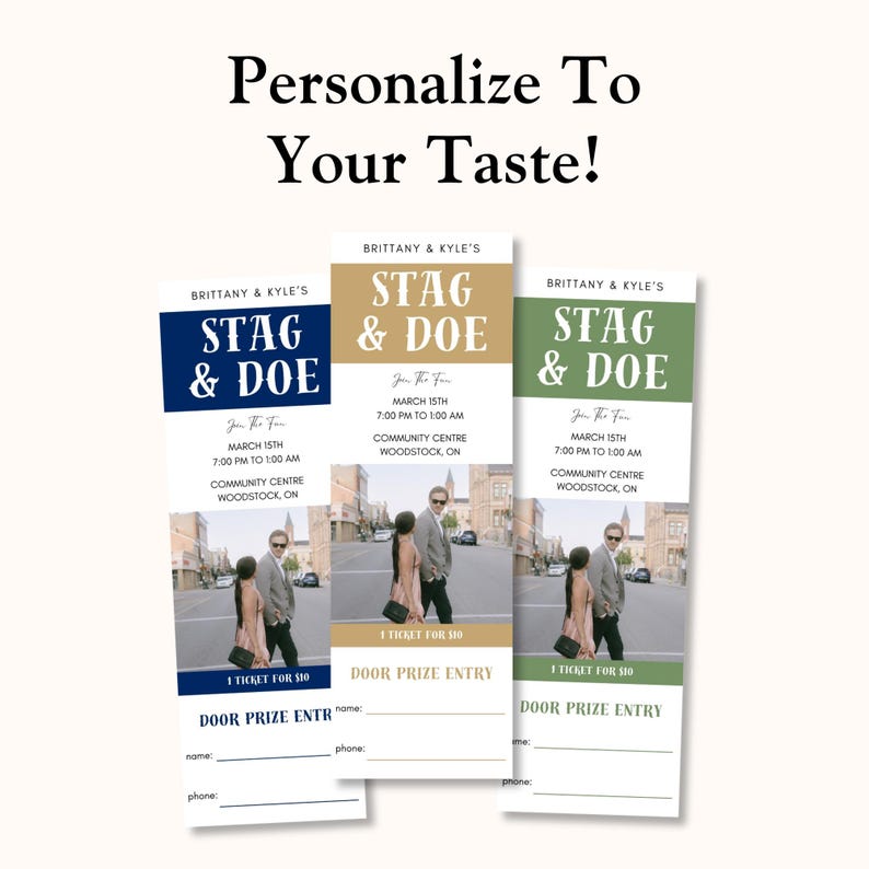 Stag & Doe Ticket | Buck and Doe Tickets | Jack and Jill | Buck and Doe ...