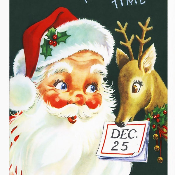 Santa Claus Print - Etsy