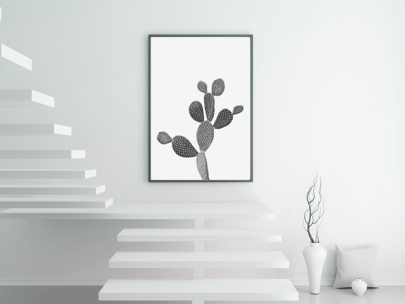 Cactus Print Cacti Wall Art Digital Download - Etsy