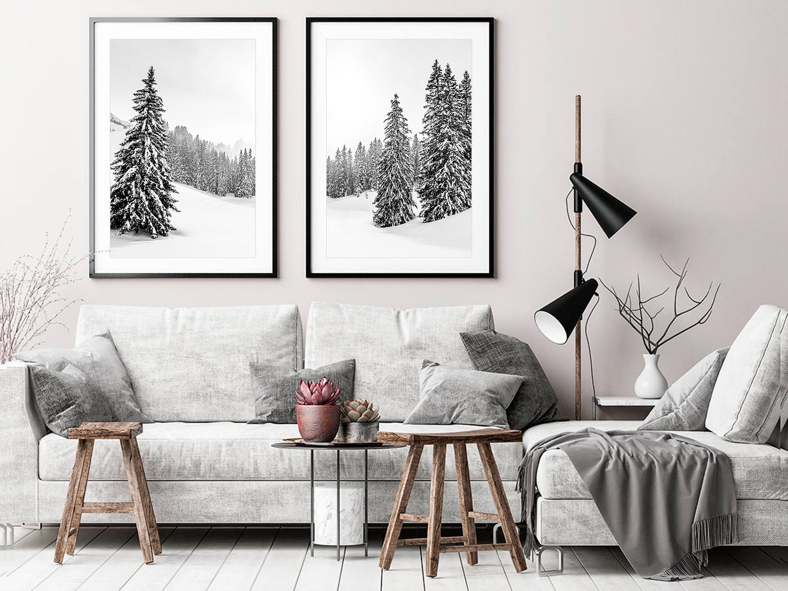 Winter Wall Art Christmas Wall Decor Winter Photography - Etsy