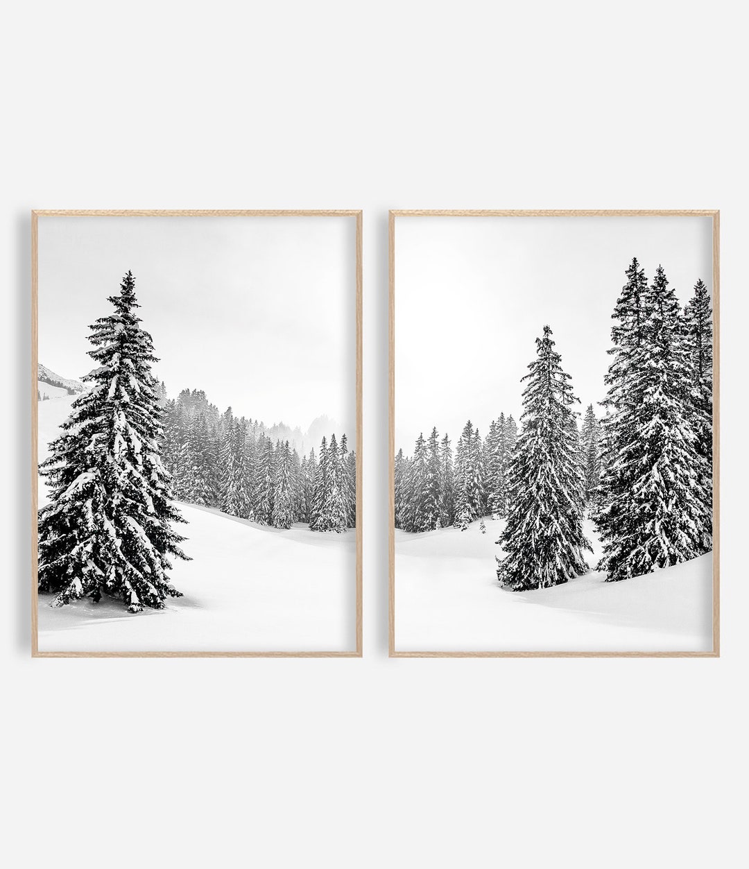 Winter Wall Art, Christmas Wall Decor, Winter Photography Snowy Trees ...